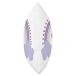 Cute Rainbow Name Designs Nora Personalized Custom Name Rainbow Cute Colorful Throw Pillow, 16x16, Multicolor