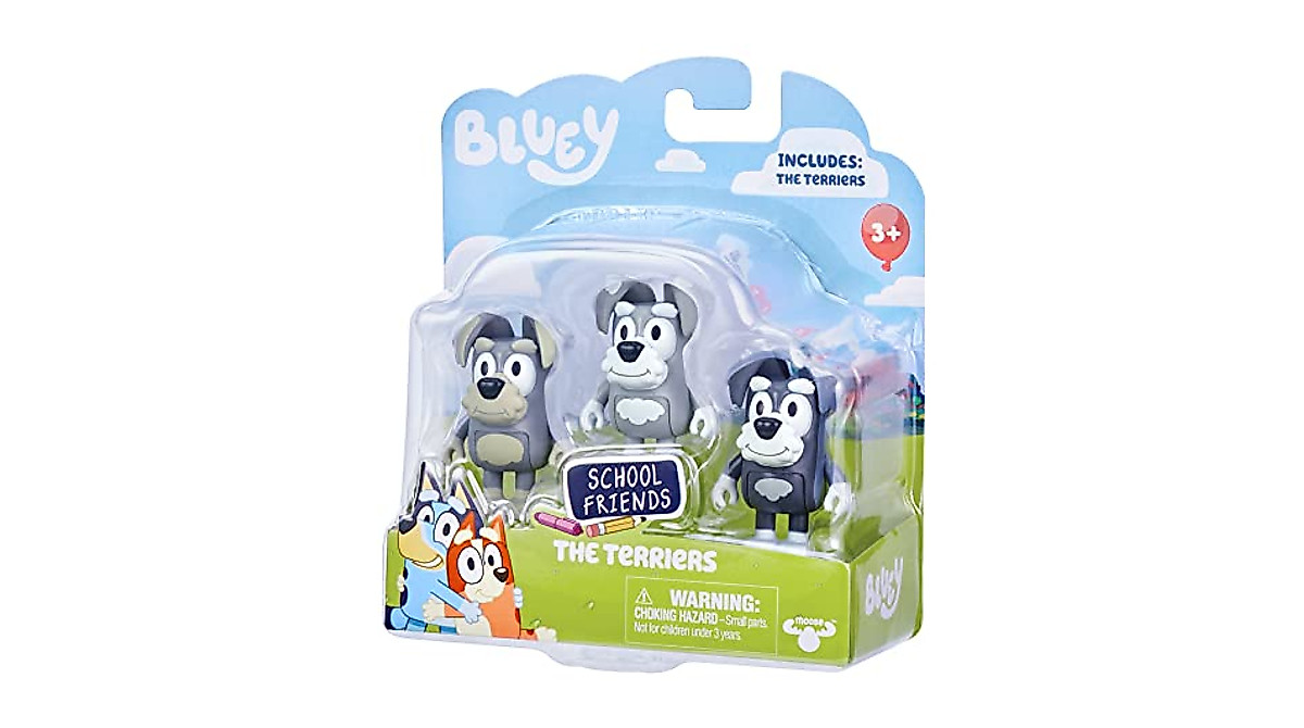 Bluey School Friends Pack - The Terriers 2.5-Inch Collectible Figures