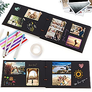 Photo Album Self Adhesive Pages Picture Collage with 80 Pages for 4x6 5x7 6x8 8x10 Scrapbook Albums Photo Book for Kids Handmade DIY Creativo álbum De Fotos Gift for Friend Valentines Families