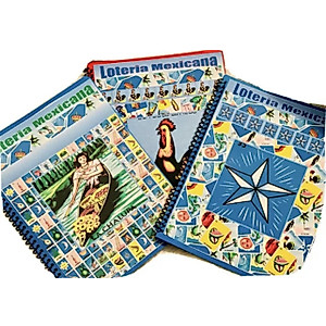 1 Spiral Book Boards Loteria Chalupa Bingo Mexican Toy Family Game New by Border Merchant