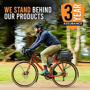 Kulie Urban Tourist Bicycle Bag, Bike Accessories with Straps for Bike Handlebars, Waterproof Bike Bags Cross Body Style, Bike Bags Handlebar, 2L, Black