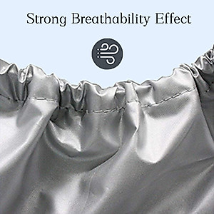 Wanoni's Kayak Cover Heavy Duty Waterproof Canoe Cover – UV Resistant Fishing Boat Cover for Outdoor Storage (9.3-18ft) (Gray, Suitable for 16.8-18ft Kayak)