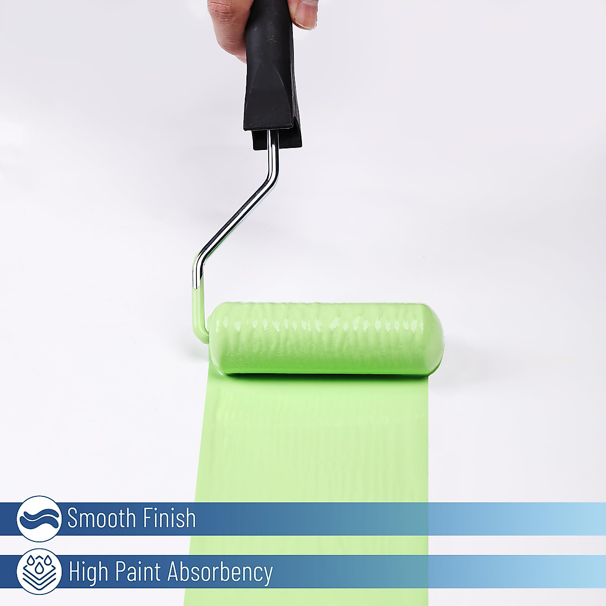 Bates- Foam Paint Roller Covers, 10 Pack, 4 Inch, Paint Roller 4 Inch, High Density Foam Roller Paint Covers, 4 Inch Paint Roller, Paint Rollers 4 Inch, Foam Paint Roller 4 Inch Foam Roller