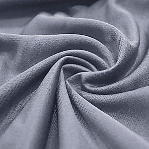 Biloban Crib Sheets for Boys 2 Pack, Fitted Crib Sheet for Standard Crib Mattress, Cozy Toddler Sheets for Boys,Machine Washable, Microfiber,Grey & Navy