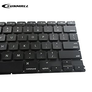 SUNMALL A1466 Keyboard Keyboard Replacement Compatible with Apple MacBook Air 13" A1369 (2011) A1466 (2012-2015) MJVE2LL/A MD760LL/A MC965LL/A MD231LL/A MJVG2LL/A Series Laptop Keyboard
