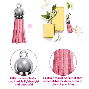 Cridoz 300pcs Tassels for Jewelry Making, Keychain Charms Bulk for Crafts, Resin Keychains, Acrylic Blanks, Bangles Bracelets, Earrings and Jewelry Making