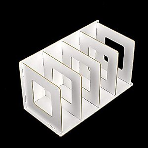 Bookshelf, Bookcase, Desktop Bookshelf, Eco-Friendly Bookshelf for Office for Home(Warm White)
