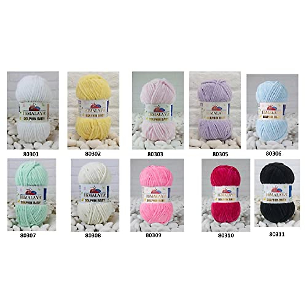9 Balls Himalaya, Dolphin Baby, Baby Yarn, Knitting Baby, Velvet Yarn, Himalaya Yarn, Baby Yarn, Crochet Yarn, Blanket Yarn, Chenille, Velvet Yarn