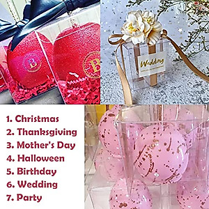 ysmile Clear Favor Box Small Transparent Plastic Box in Bulk Cube for Wedding, Baby Shower 1.5" 50 ct from