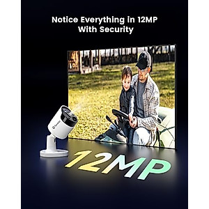 Swann 12MP Security Camera System, 16 Channel NVR with 4TB, 16 IP Cameras Indoor Outdoor Home, 6k Mega HD PoE Wired,Video Analytics, 2-Way Audio, Sirens, Color Night Vision, True Detect, 1690008B8DE