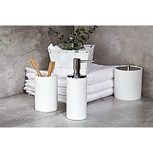 WENKO Adria Mini Square 20369100 Woven Plastic Storage Basket 14 x 9 x 14 cm White