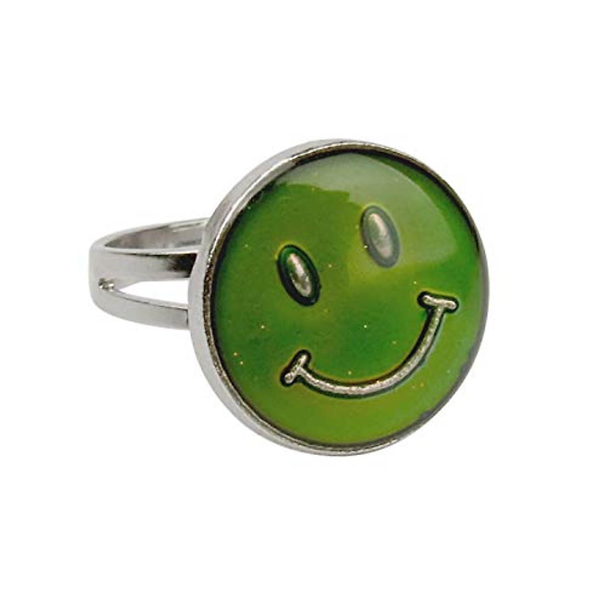 RIMOBUL Authentic Adjustable Mood Ring,Smiley Face，Magic Eyes - Pack of 3