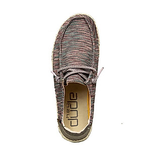 Hey Dude Women's Wendy Sox Antique Rose Size 6 | Women’s Shoes | Women’s Lace Up Loafers | Comfortable & Light-Weight