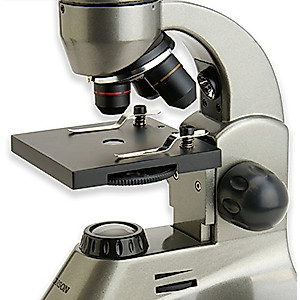 Carson Beginner 40x-400x Student Compound Microscope with Universal Smartphone Digiscoping Adapter (MS-040SP)