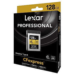 Lexar Professional CFexpress 128GB Type-B Card (LCFX10-128CRBNA)