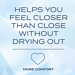 K-Y True Feel Lube, Personal Lubricant, Silicone-Based Formula, Safe to Use with Condoms, For Men, Women and Couples, 1.5 FL OZ (Pack of 2)