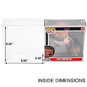 Viturio Pop Protector Cases Compatible with Funko Pop! Albums Vinyl Figures .50mm Thick (2 Pack)