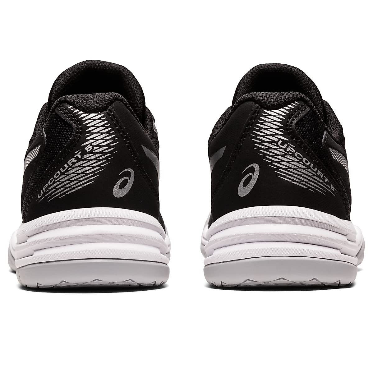 ASICS Women's UPCOURT 5 Volleyball Shoes, 9, BLACK/PURE Silver