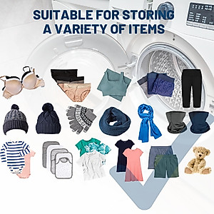 Hanging Closet Organizer with Pockets, 2-Pack Sock Organizers for Washing and Drying, Storage Bags can Organize Socks, Bra Underwear Underpants and Scarves Gloves, Hanging Travel Organizer