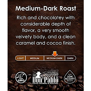 2LB Pablo's Pride Guatemala - Medium-Dark Roast - Whole Bean Arabica Coffee - Low Acidity - 2 Pound Bag