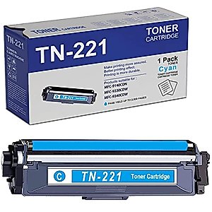 Feromyink Compatible TN221 TN-221 Toner Cartridge Replacement for Brother HL-3140CW 3150CDN 3170CDW MFC-9130CW 9340CDW DCP-9015CDW 9020CDN Printer (Cyan,1-Pack)