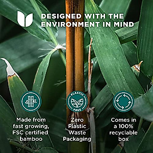 UppWell | Adjustable Wood Plant Stand Indoor | Eco-Friendly Bamboo 8-12 Inch Mid Century Modern Flower Pot Stand | Sustainable Planter Holder for Living Room Balcony | One Tree Planted per Purchase