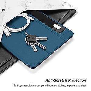 ProCase Pencil Holder Sticker for Apple Pencil 1st and 2nd Gen, Elastic Stylus Pocket Pouch Adhesive Stylus Pen Sleeve Attached to Case for Apple Pencil and Other Stylus Pens-Black