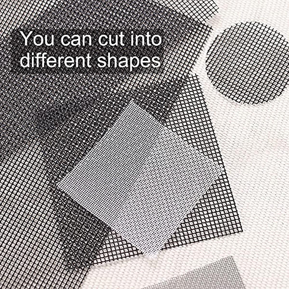 IDGGDI Flower Pot Hole Mesh Pad, 5PCS 11.8"x7.9" Bonsai Pot Bottom Grid Mat Mesh Garden's Drainage Mesh Hole Screens Mesh Pots Prevent Soil Loss Breathable Gasket