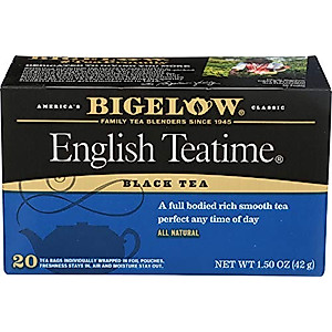 Bigelow, English Time Tea (Caffeinated), 20 Count