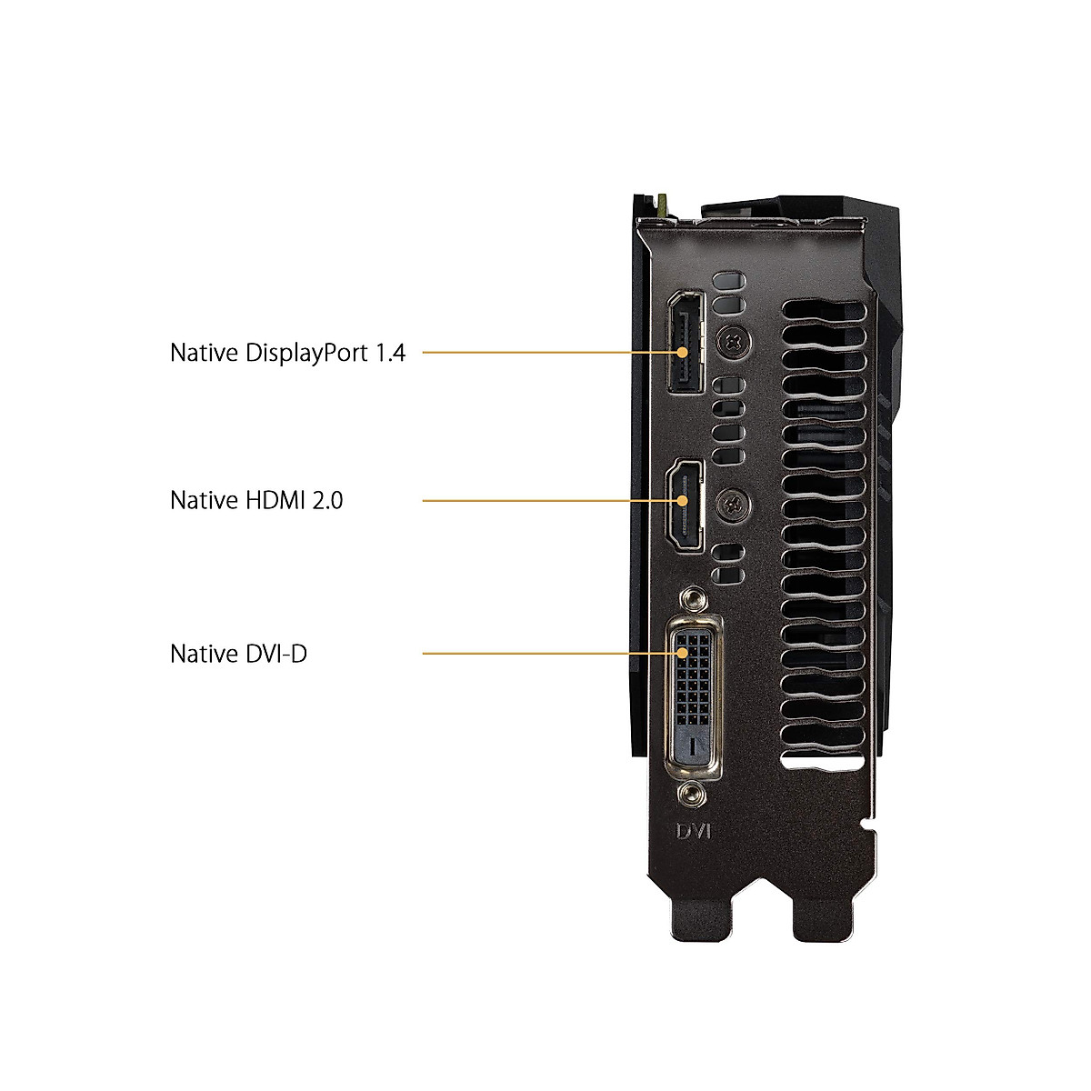 ASUS TUF Gaming NVIDIA GeForce GTX 1650 OC Edition Graphics Card (PCIe 3.0, 4GB GDDR6 Memory, HDMI, DisplayPort, DVI-D, 1x 6-pin Power Connector, IP5X Dust Resistance, Space-Grade Lubricant) (Renewed)