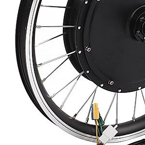 Vbestlife Front Wheel Electric Bicycle Conversion Motor Kit, 20 Inch 48V 1500W Electric Bike Front Drive Motor Wheel Kit with 35A Controller LC‑S866 Meter Shifter Assist Sensor