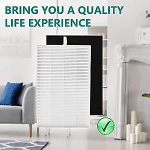 MIFLUS HPA300 HEPA R Filters and Activated Carbon Pre-Filters（6R+8A）Compatible for Honey-well Air Puri fier