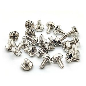 50pcs Toothed Hex Screw 6/32 Computer Case Motherboard Screws
