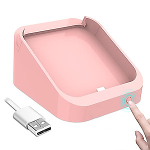 Dock Compatible with Square Reader 2nd Generation, Square Card Reader Stand Holder, Anti-Sleep Button, One Click to Turn On, Pink.