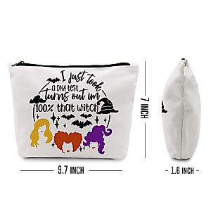 Inspired That Witch Sister Makeup Bag Travel Toiletry Bag Funny Witch Fan Gift Horror Movie Witchy Gifts for Women Best Friends Daughter Sister Friendship Graduation Birthday Halloween Christmas