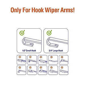 WOWIPER OE Quality Windshield Wiper Blades - 28 and 14 inch (Set of 2), Metal Base for 300% More Stable, for Hyundai Elantra 2016-2011 /Toyota Corolla 22-20 Prius C 19-12 /Honda Fit 22-09 +More