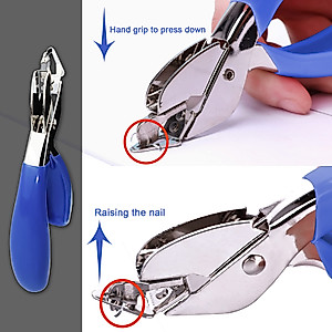 5 Pieces Staple Remover Tools Set for Office,Upholstery and Construction, Professional Tack and Nail Puller Kit for Efficiently and Easily Remove All Kinds of Staples,Tacks and Nails