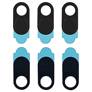 Lens Cover, Durable 3pcs Webcam Cover Sticker for Tablets(Black)