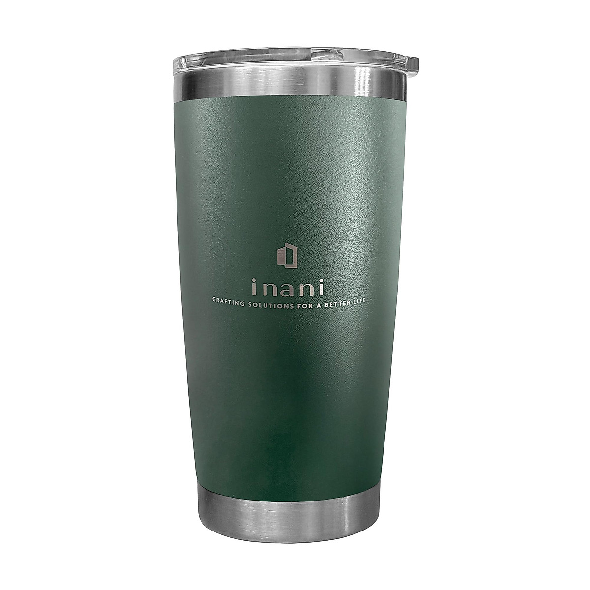 inani 20oz Stainless Steel Tumbler, Insulated Travel Coffee Cup, Leak-Resistant, Spill-Proof Lid, Dishwasher Safe, BPA-Free, Double-Wall Insulated Premium Travel Mug For Hot Or Iced Coffee, Moss Green