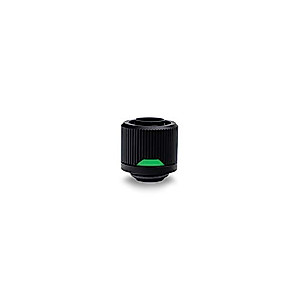 EKWB EK-Quantum Torque STC-12/16 Compression Fitting for Soft Tubing, 12/16mm (7/16" ID, 5/8" OD), Black, 4-pack