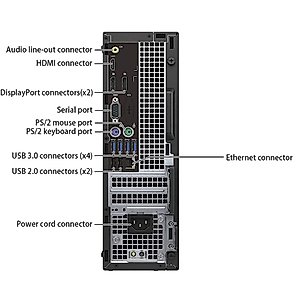 Dell OptiPlex 5040 SFF Desktop Computer Intel PC Quad Core i7-6700 3.40GHz up to 4.0GHz 16GB Ram 256GB NVMe M.2 SSD Built-in WiFi & Bluetooth HDMI Wired Keyboard and Mouse Windows 10 Pro (Renewed)