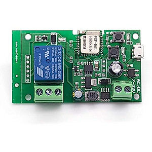 Newgoal wireless jog relay momentary/self-locking switch module DIY smart home remote control wifi relay switch Ewelink App compatible with Alexa Echo Google Home IFTTT (DC1)