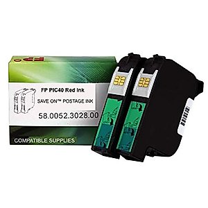 Save On Postage Ink Compatible Pic40 Red Ink Francotyp Postalia Postage Meter Cartridge – Ink Cartridge for PostBase Mailing System 20/30/45/65/85 – Pic40 Red Florescent Postage Meter Ink Cartridge