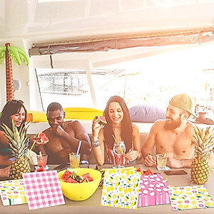 Pink Lemon Party Supplies,40Pcs Lemon Party Napkins Summer Fruit Party Decoration Pink Lemonade Theme Decoration for Lemon Baby Shower,Bridal Shower Party