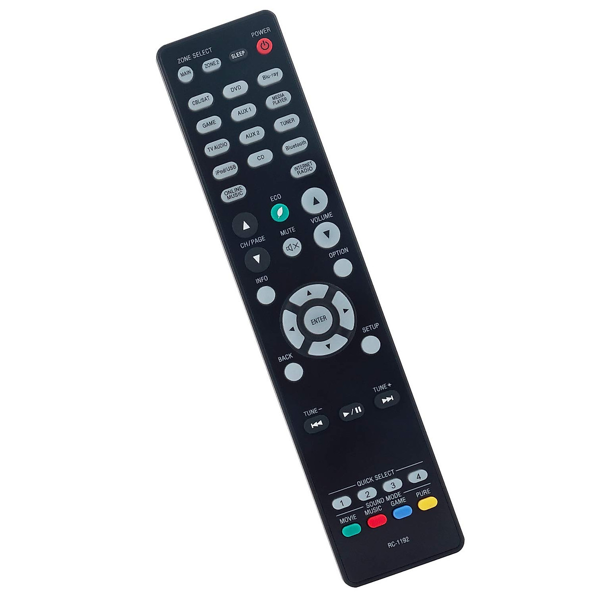 RC-1192 Replacement Remote Control Applicable for Denon AV Receiver AVR-X3100W AVR-X2100W AVR-X3200W AVR-S900W AVR-X2200W AVR-S910W AVR-X5200W AVR-X3300W