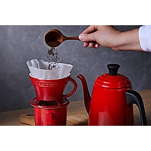 Le Creuset Stoneware Pour Over Coffee Cone, 3.25", White