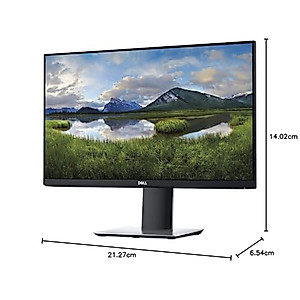 Dell P2419H 24 Inch LED-Backlit, Anti-Glare, 3H Hard Coating IPS Monitor - (8 ms Response, FHD 1920 x 1080 at 60Hz, 1000:1 Contrast, with ComfortView DisplayPort, VGA, HDMI and USB), Black