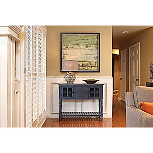 Decor Therapy Morgan Two Door Console Table, Antique Navy