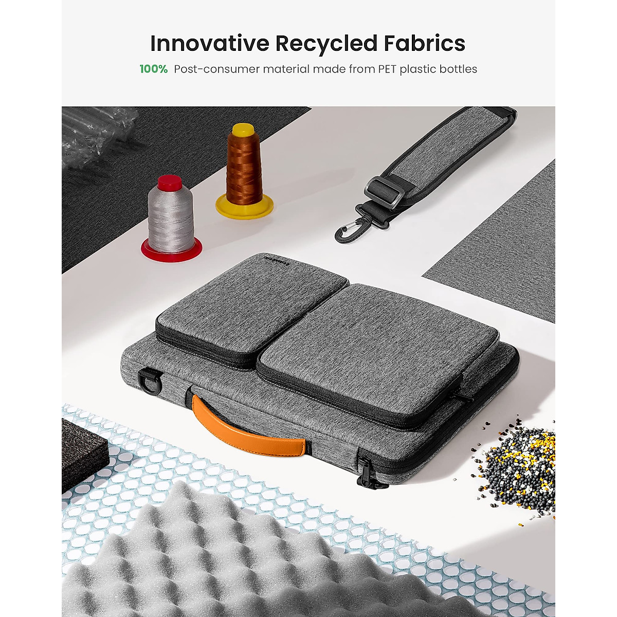 tomtoc 360 Protective Laptop Shoulder Bag for 16-inch MacBook Pro M4/M3/M2/M1 Pro/Max A3403 A3186 A2991 A2485 2024-2019, Water-Resistant Sleeve for Dell XPS 15 Surface Book 3 The New Razer Blade 16