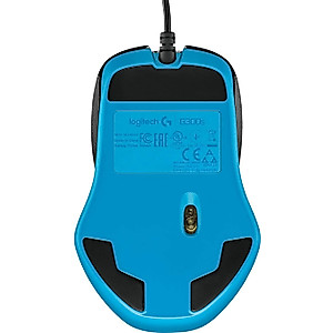 Logitech G300s Optical Ambidextrous Gaming Mouse - 9 Programmable Buttons, Onboard Memory (Renewed)